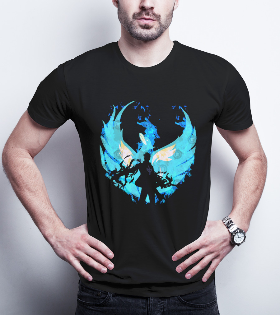 Marco The Phoenix Blue Flame Mastery Guardian Transformation T-Shirt