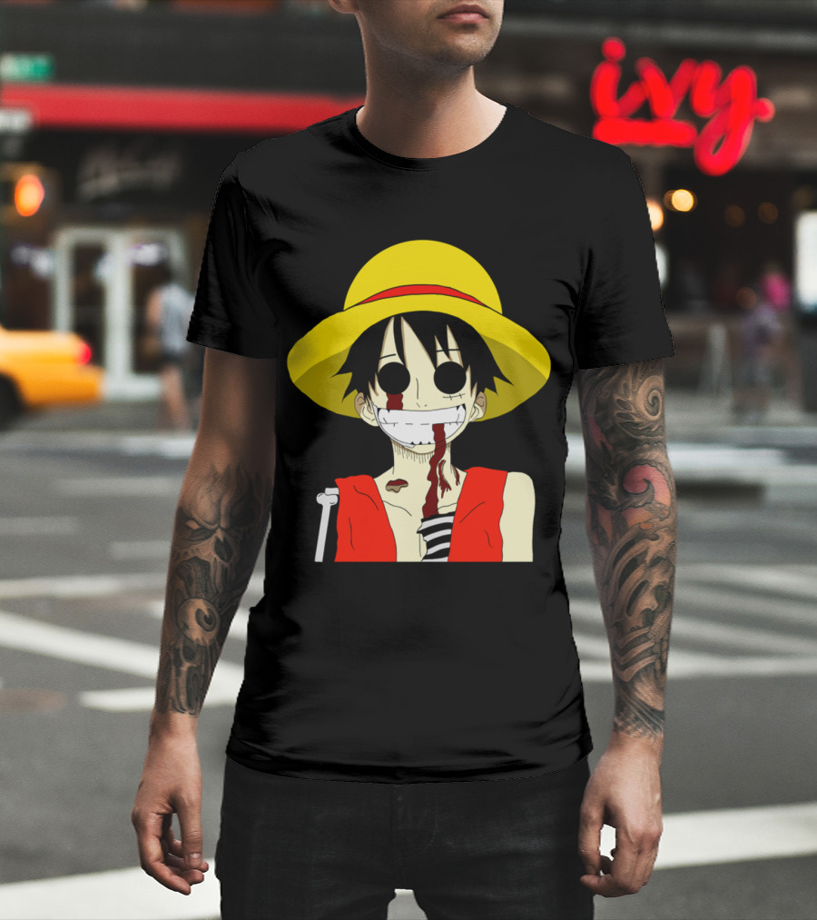Monkey D Zombie One Piece Straw Hat Luffy T-Shirt
