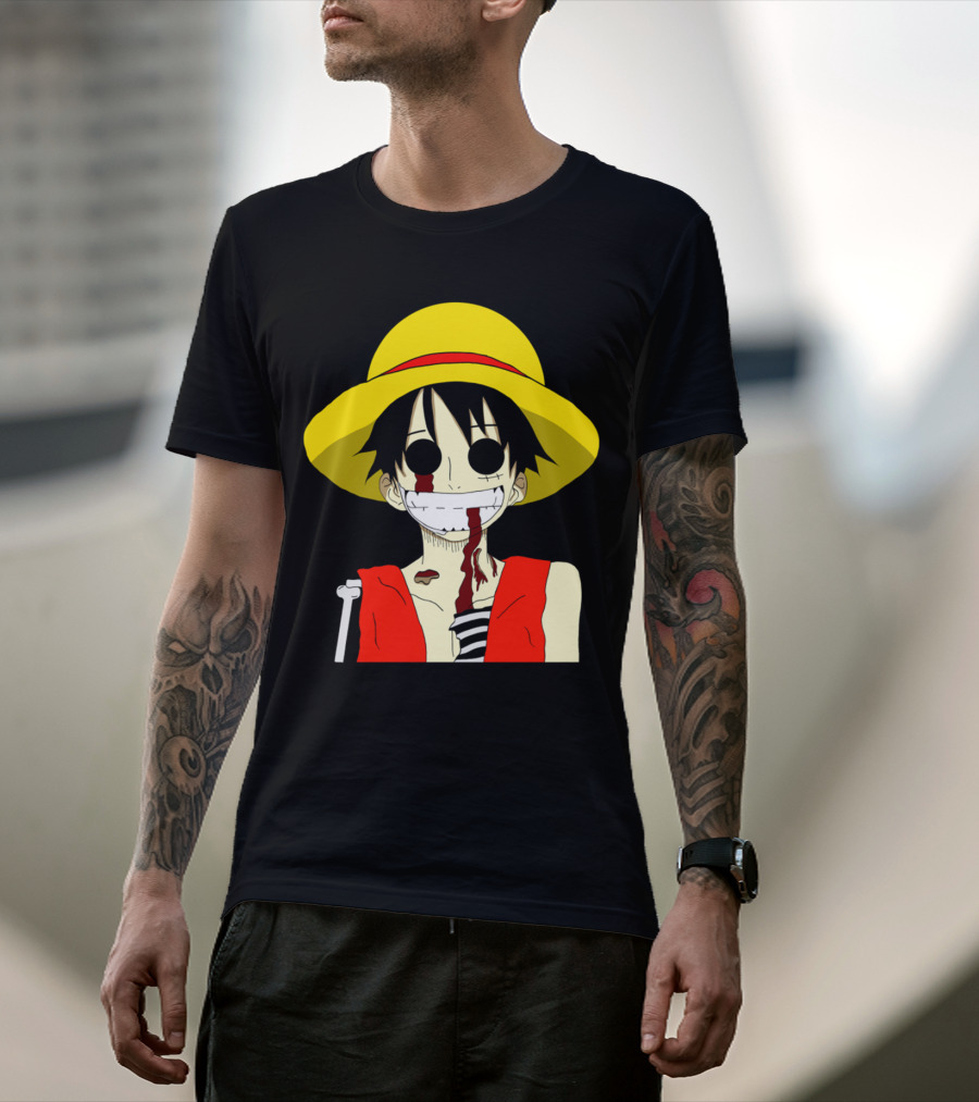 Monkey D Zombie One Piece Straw Hat Luffy T-Shirt