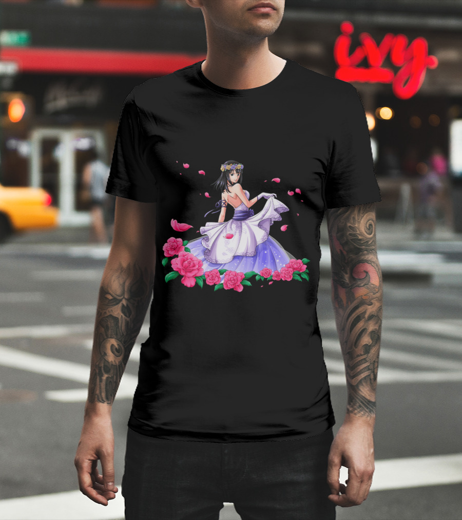 Nico Robin Floral Gown Scene One Piece T-Shirt