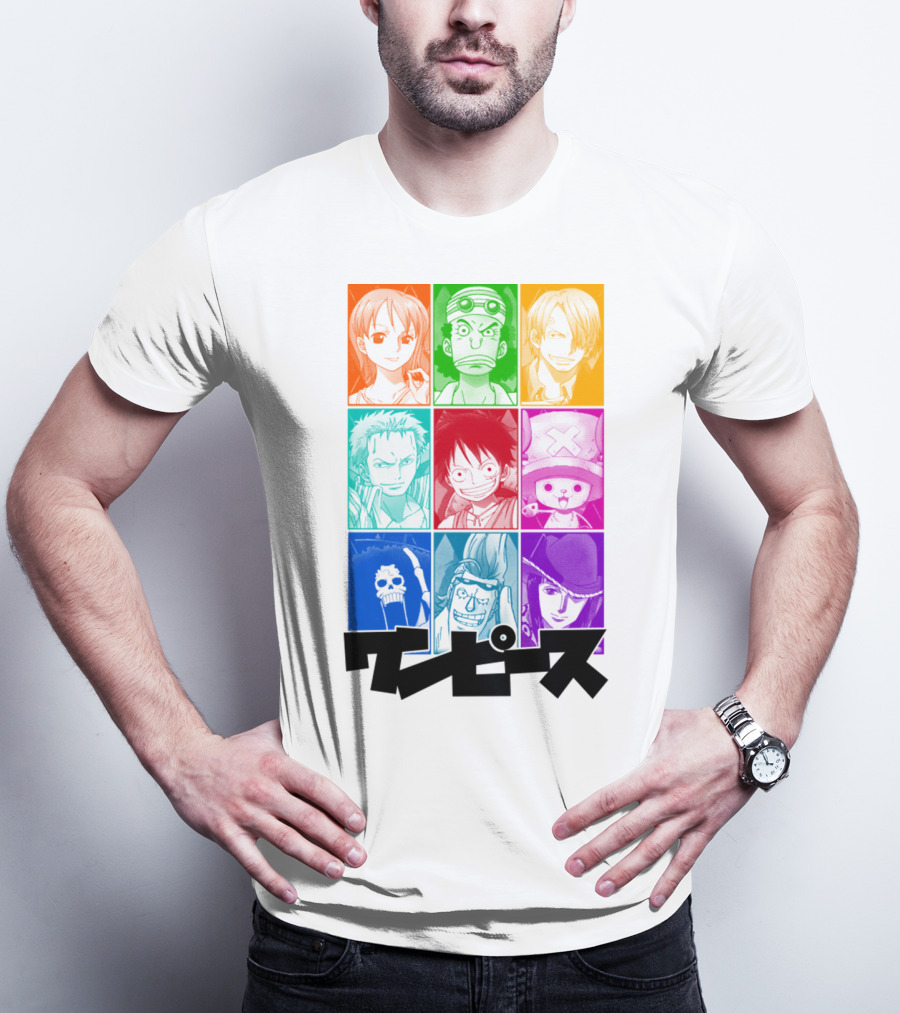 One Piece Of A Team Nine Characters Collage T-Shirt