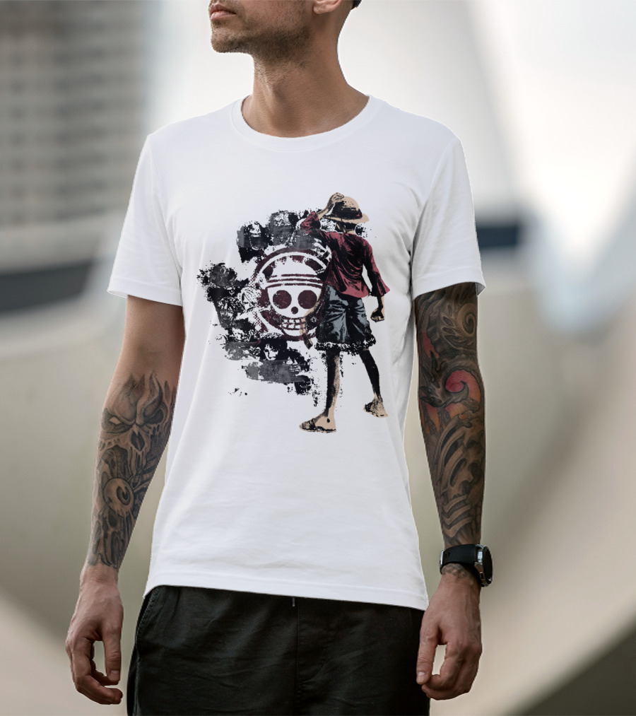 One Piece Straw Hat Pirate Skull Luffy T-Shirt
