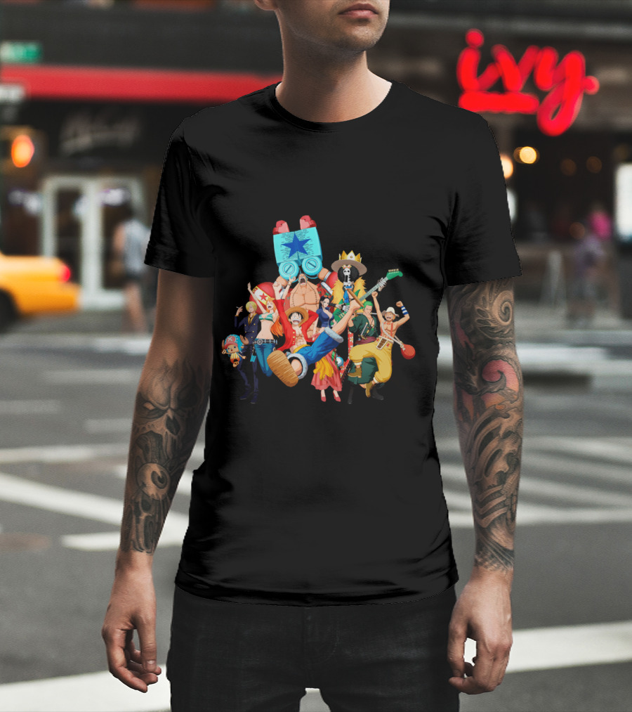 Straw Hat Crew From One Piece Adventure T-Shirt