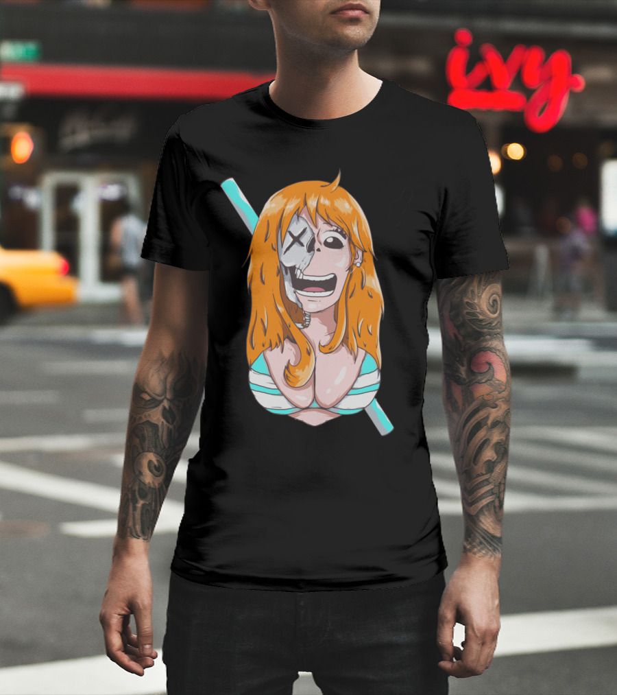 Skally Nami One Piece Skeleton Crossover T-Shirt
