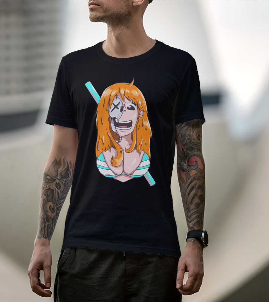Skally Nami One Piece Skeleton Crossover T-Shirt