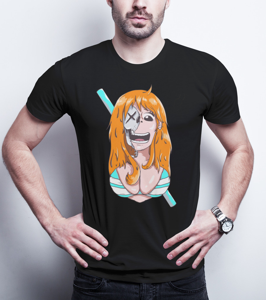 Skally Nami One Piece Skeleton Crossover T-Shirt