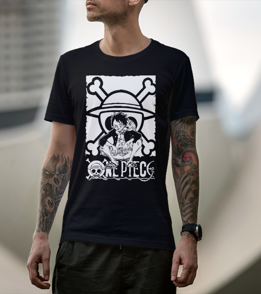 One Piece Straw Hat Luffy Crossbones T-Shirt