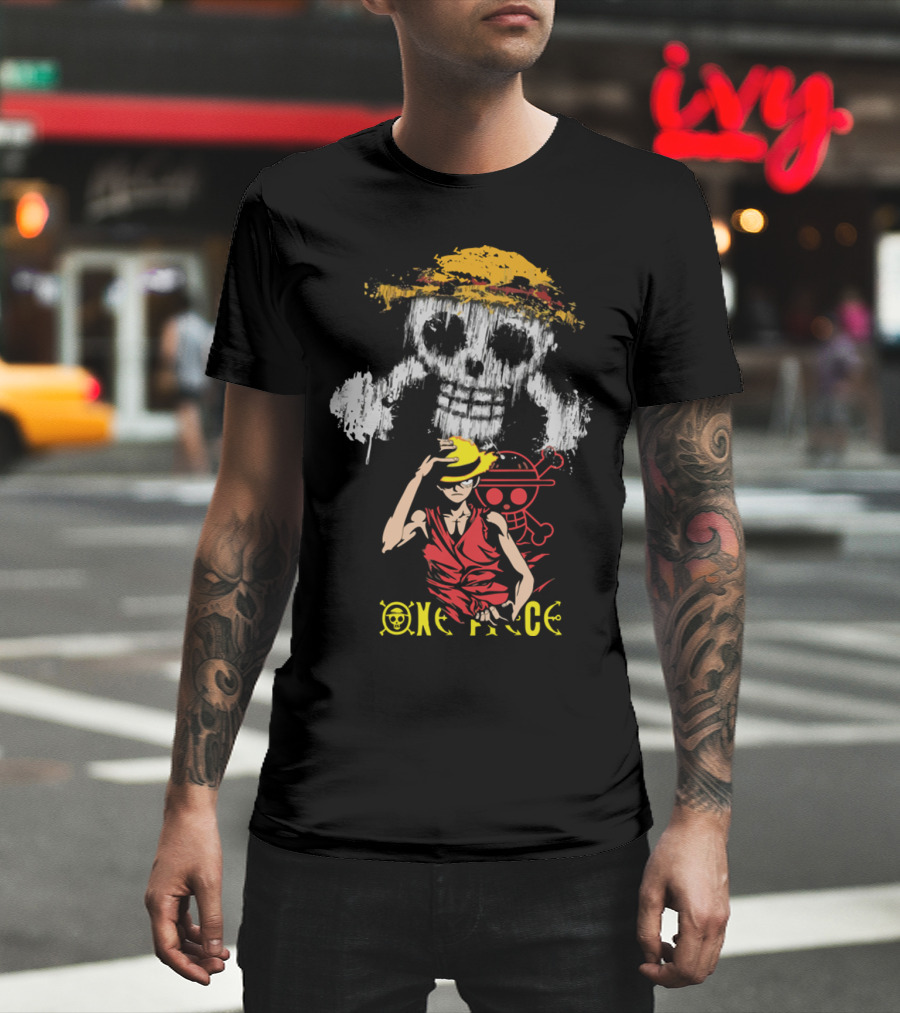 One Piece Straw Hat Luffy Jolly Roger T-Shirt