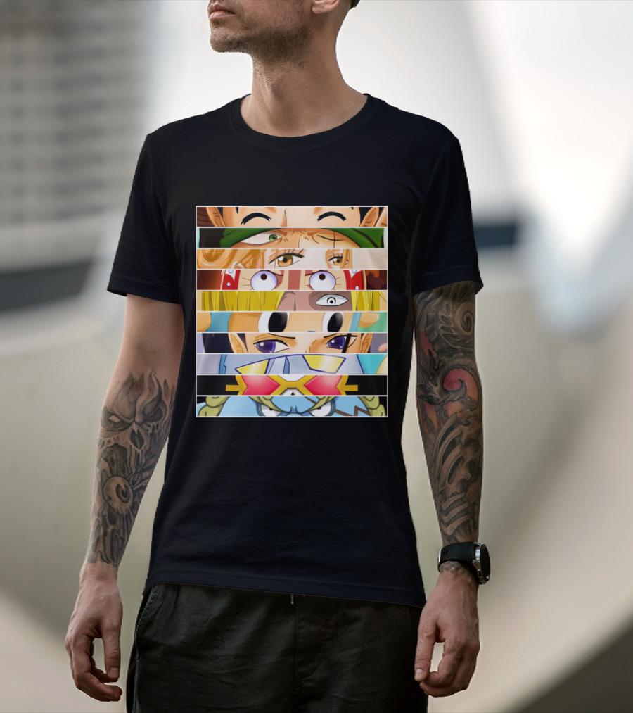 Strawhat Pirate Crew Eyes Zoro Nami Usopp Sanji Franky One Piece T-Shirt