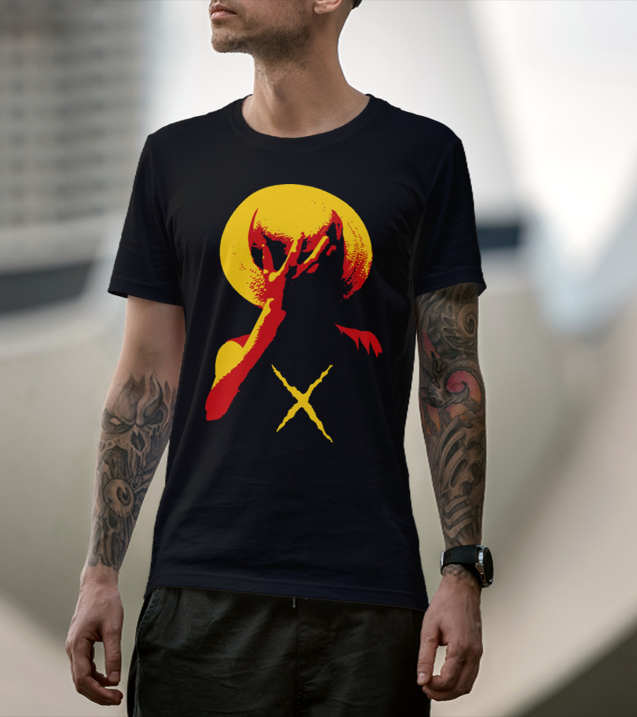 Monkey D. Luffy Portrait With Straw Hat And Crossed Arms T-Shirt