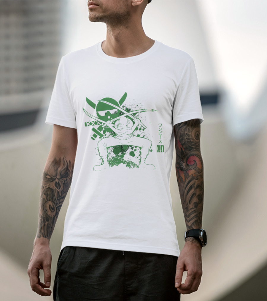 One Piece Triple Sword Katana Warrior T-Shirt