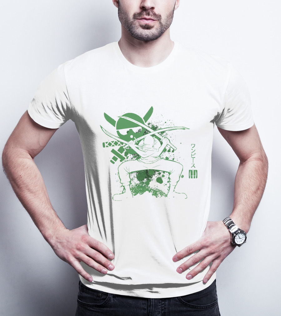 One Piece Triple Sword Katana Warrior T-Shirt