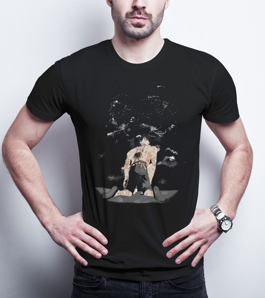 We Are Brothers One Piece Luffy And Ace Emotional Moment T-Shirt