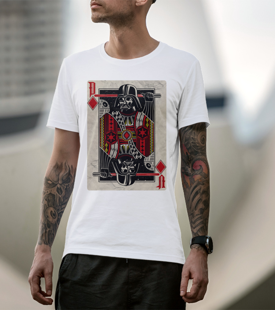 Dark Side Playing Card Deck Vader King Of Diamonds T-Shirt