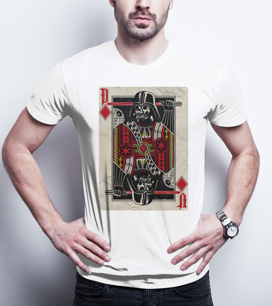 Dark Side Playing Card Deck Vader King Of Diamonds T-Shirt