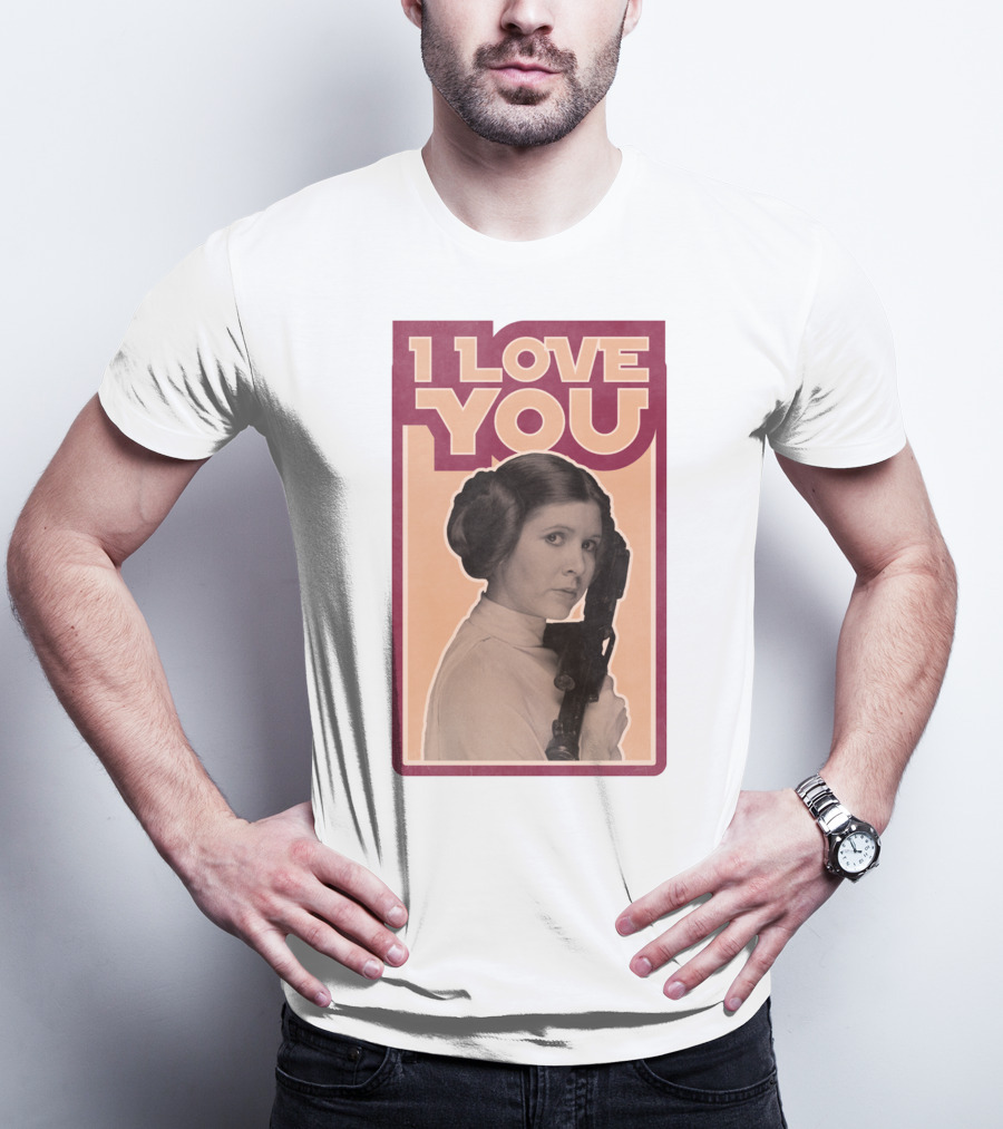 I Love You Leia Vintage T-Shirt