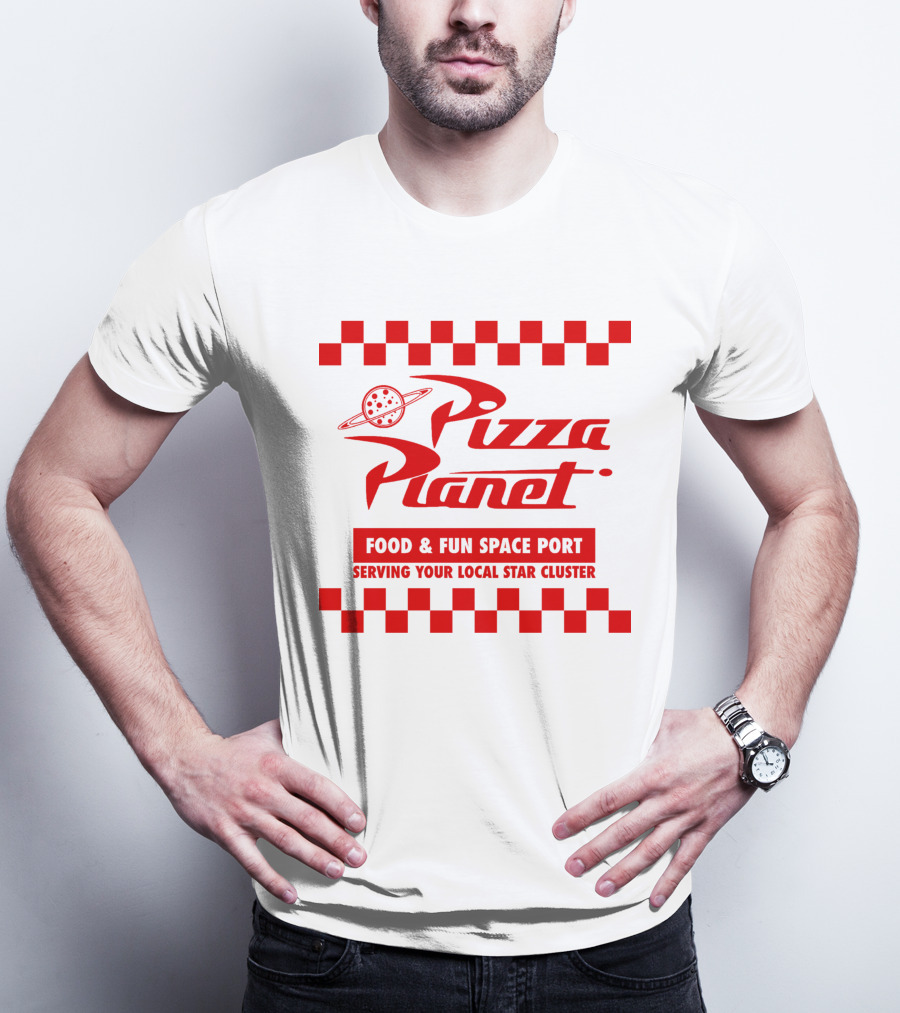 Pizza Planet Disney Pixar Food And Fun Space Port Serving Your Local Star Cluster T-Shirt