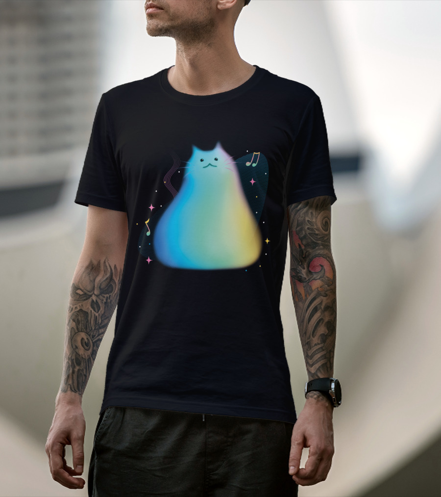 Pixar Soul Cat Musical Purpose With Colorful Notes T-Shirt