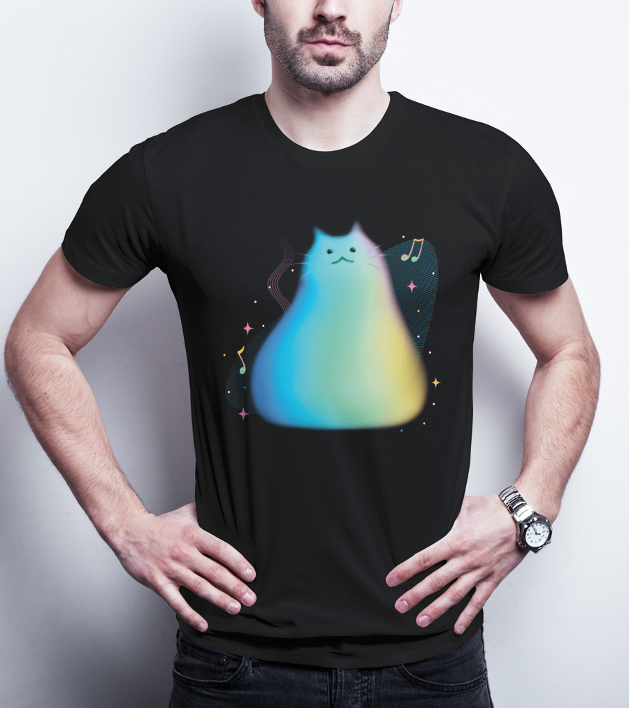 Pixar Soul Cat Musical Purpose With Colorful Notes T-Shirt