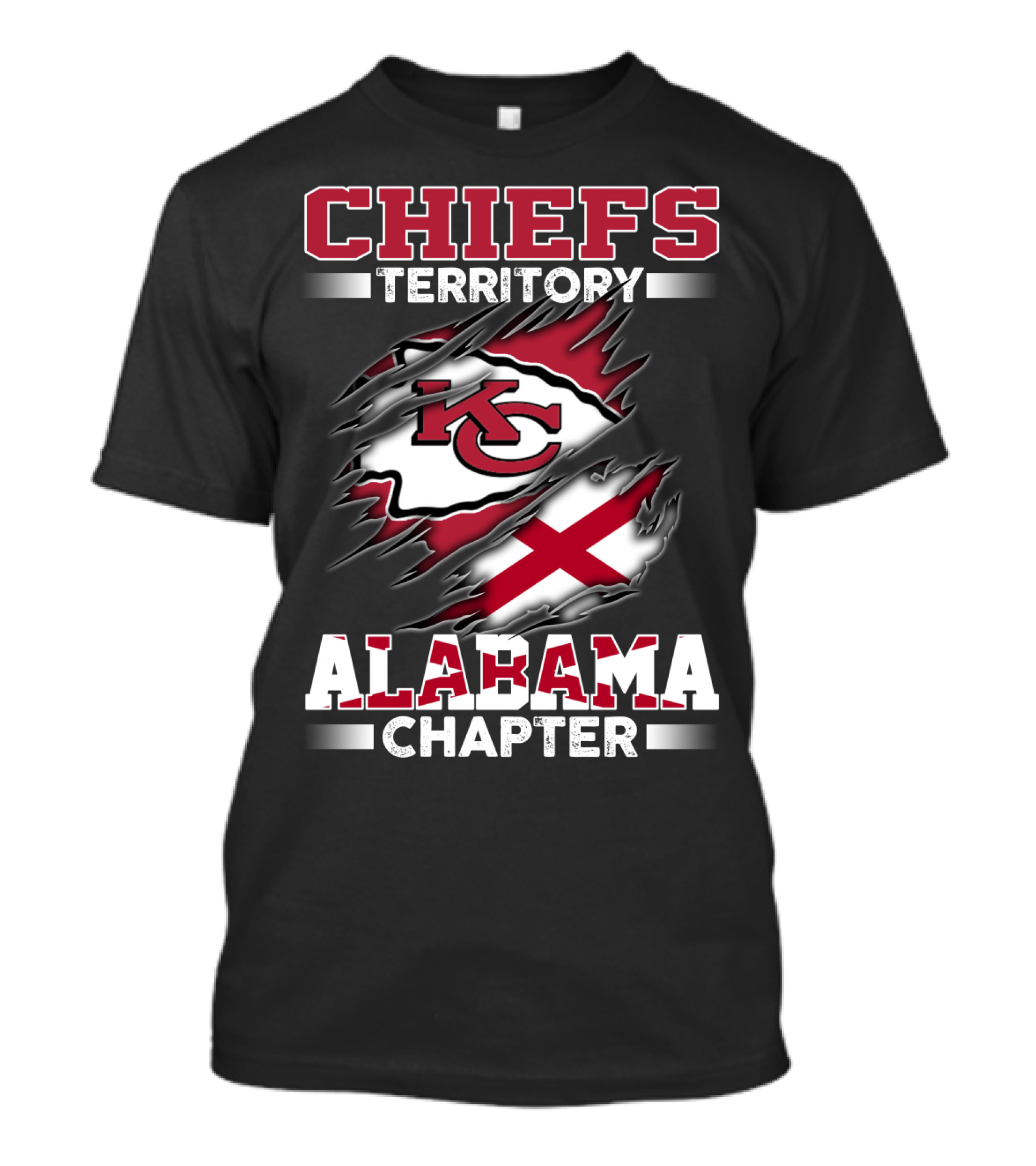 Chiefs Territory Alabama Chapter Kc Flag T-Shirt