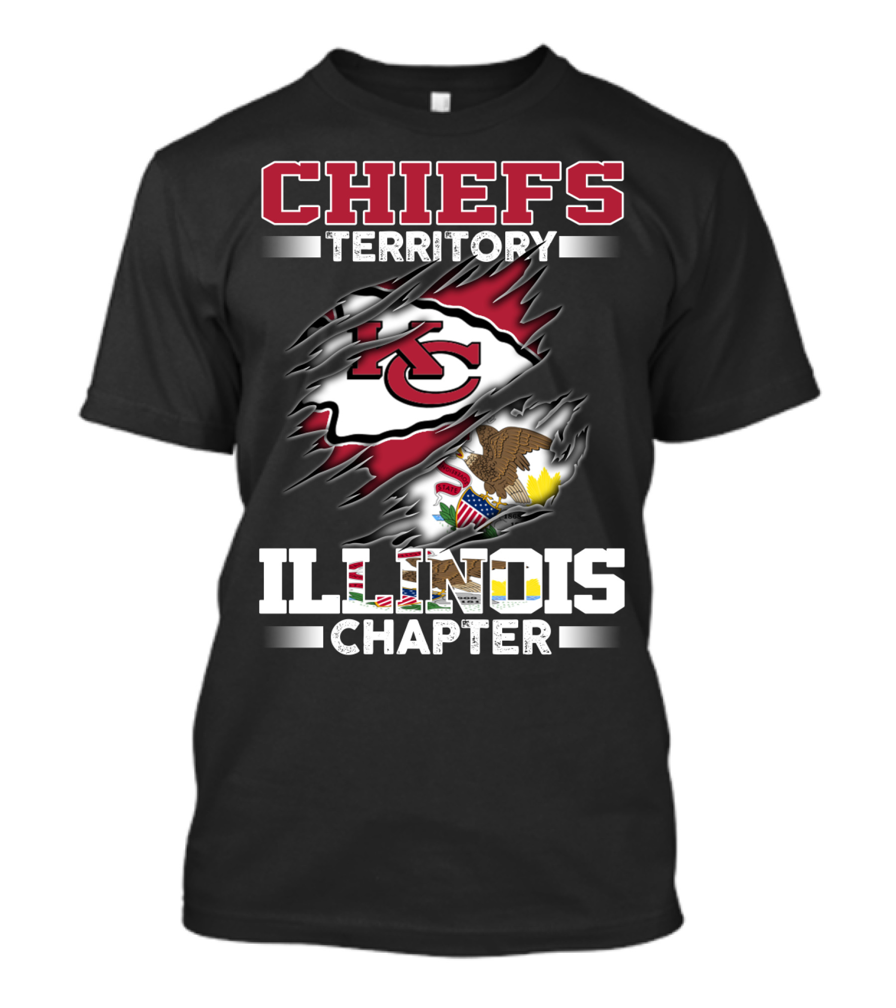 CHIEFS TERRITORY KC ILLINOIS CHAPTER T-Shirt