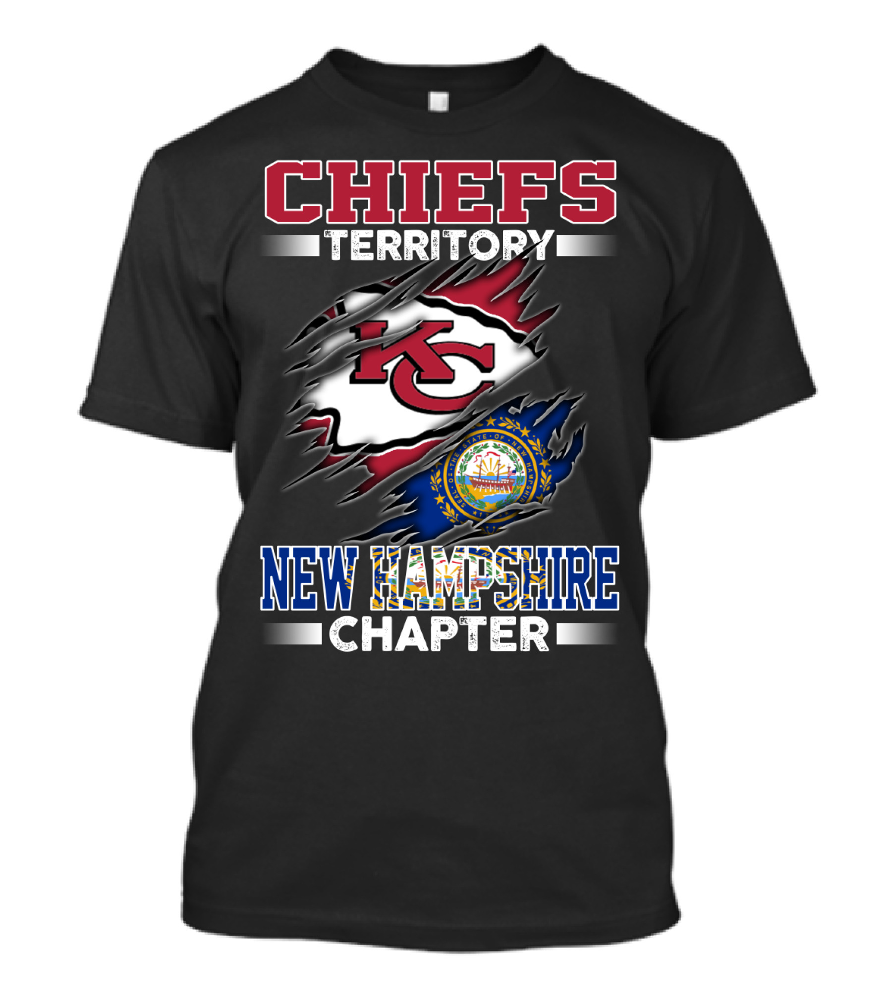CHIEFS TERRITORY KC NEW HAMPSHIRE CHAPTER T-Shirt