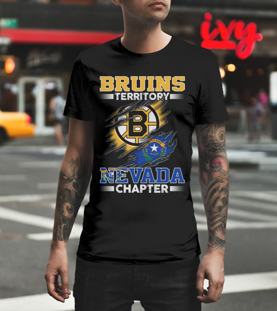 BRUINS Territory Nevada Chapter Battle Born Flag T-Shirt