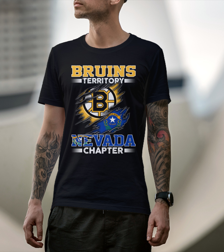 BRUINS Territory Nevada Chapter Battle Born Flag T-Shirt