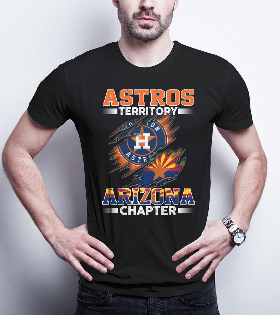 Astros Territory Arizona Chapter Houston Astros Logo And Arizona Flag T-Shirt