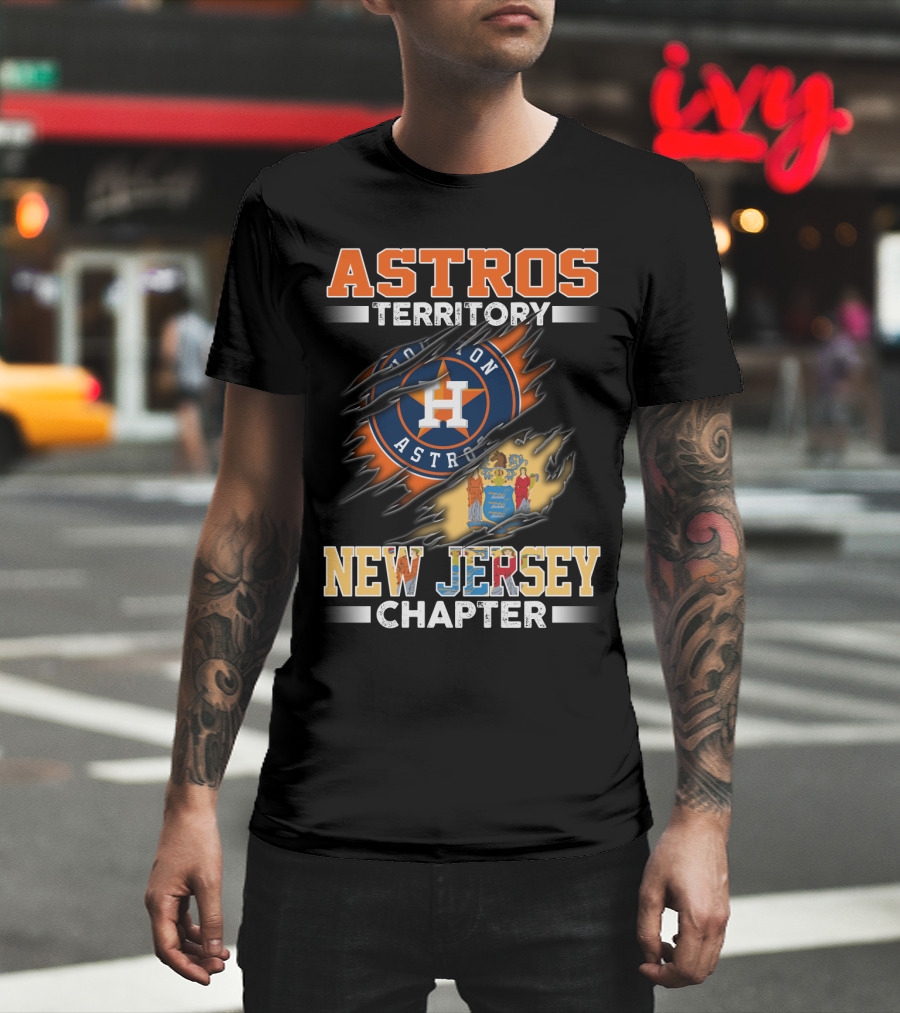 Astros Territory Houston Astros New Jersey Chapter T-Shirt