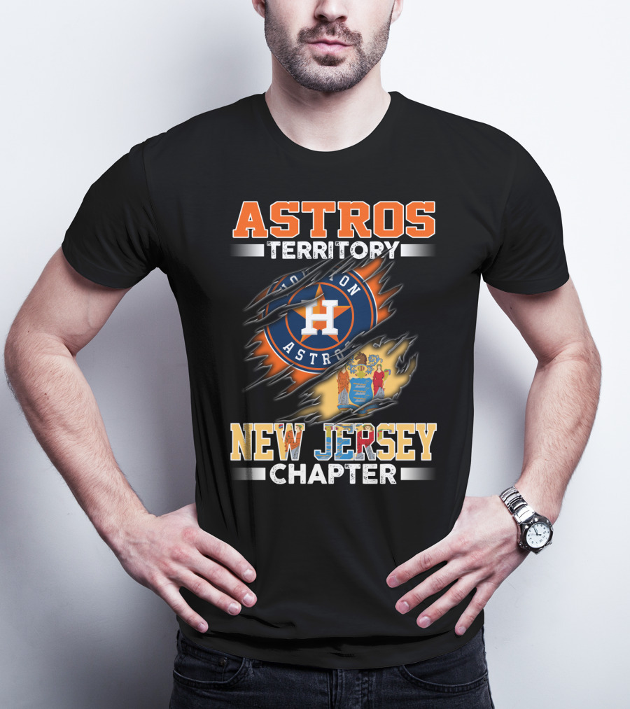 Astros Territory Houston Astros New Jersey Chapter T-Shirt
