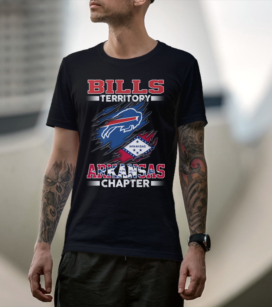 BILLS Territory Arkansas Chapter Flag And Buffalo T-Shirt