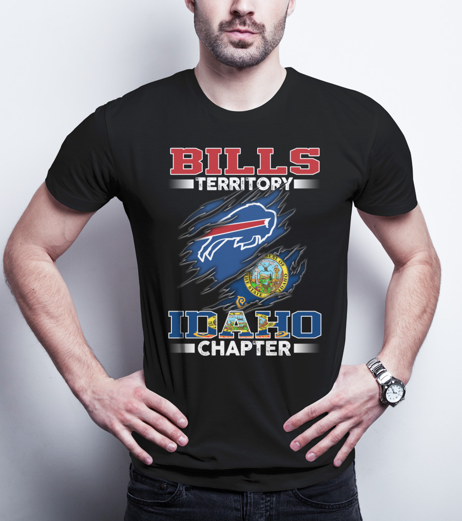 BILLS Territory Idaho Chapter Buffalo Bills State Seal T-Shirt