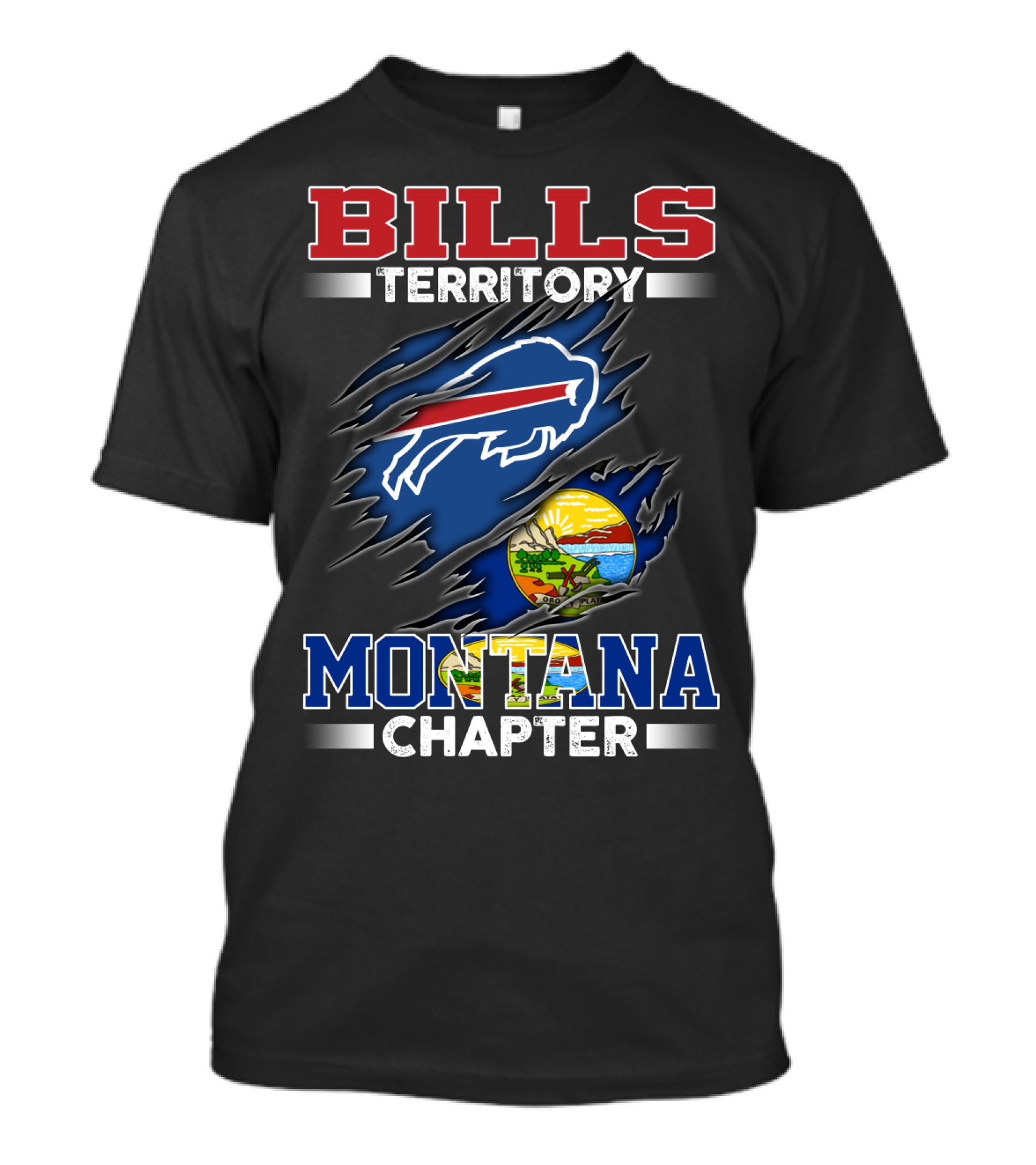BILLS Territory Montana Chapter Buffalo Football T-Shirt