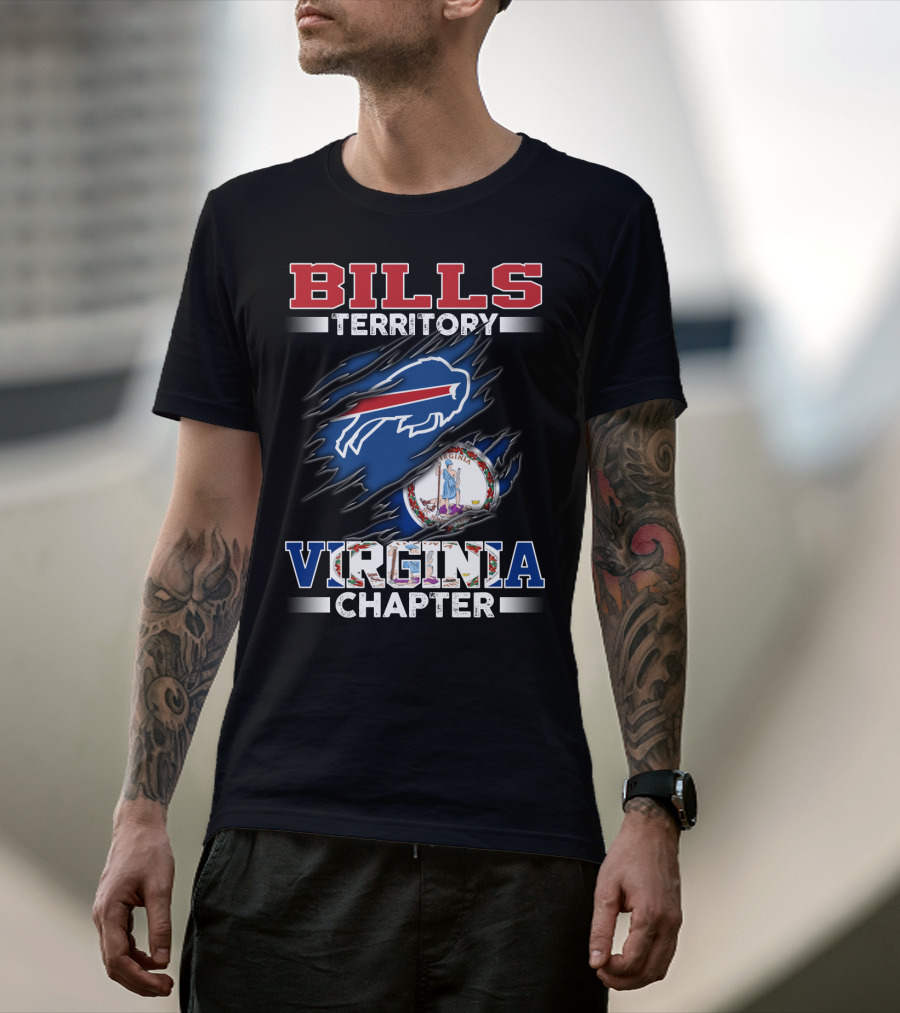 BILLS Territory Virginia Chapter Logo NFL Team Fan T-Shirt