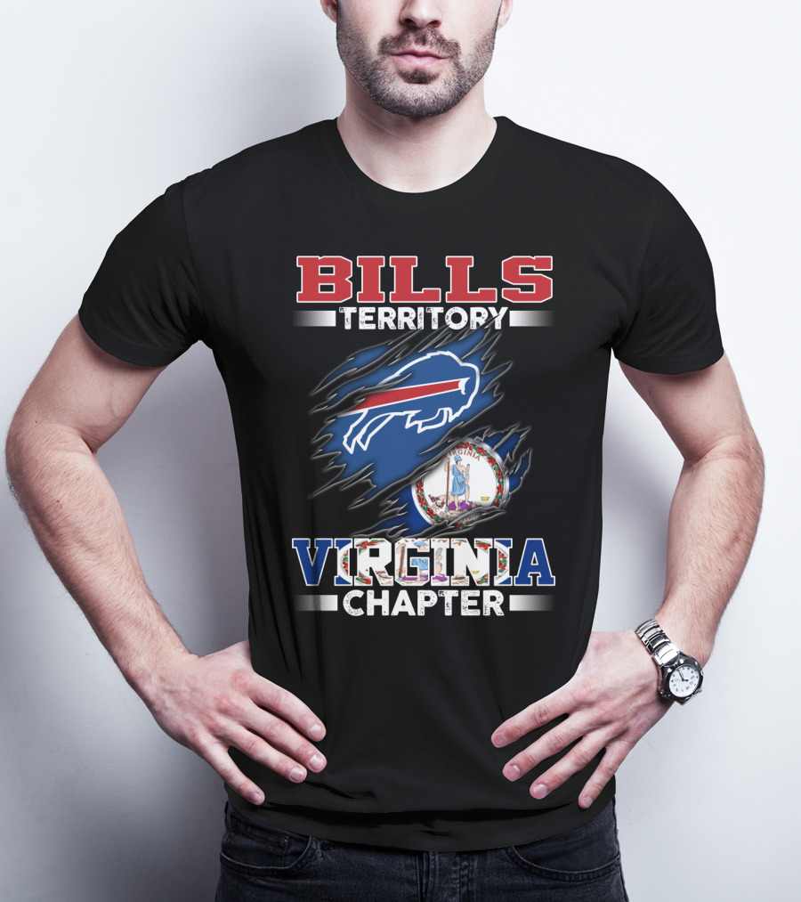 BILLS Territory Virginia Chapter Logo NFL Team Fan T-Shirt