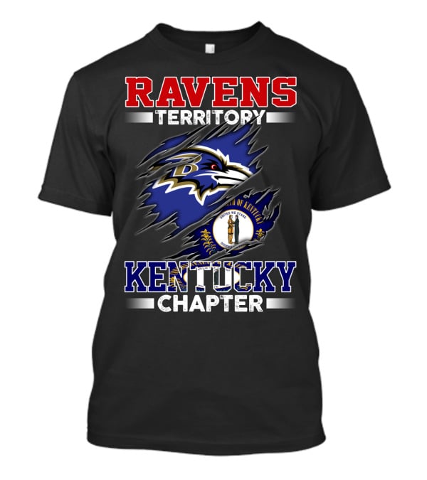 Ravens Territory Kentucky Chapter Baltimore Football Fan Club T-Shirt