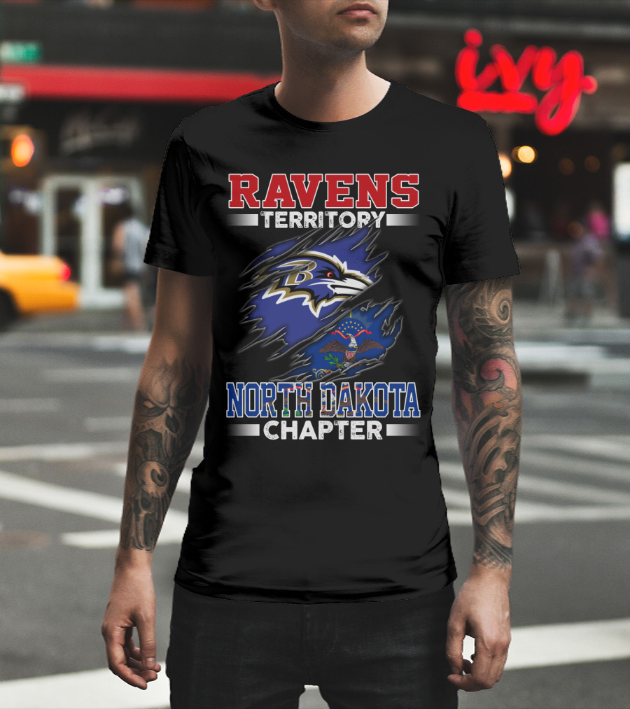 Ravens Territory North Dakota Chapter Ravens T-Shirt