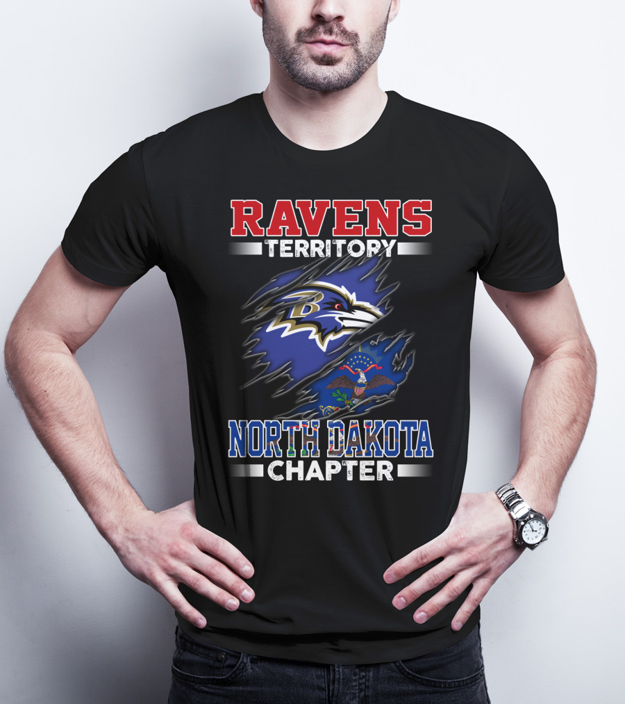 Ravens Territory North Dakota Chapter Ravens T-Shirt