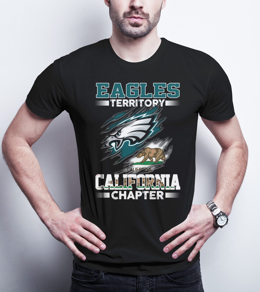 Eagles Territory California Chapter California Bear Flag Combo T-Shirt