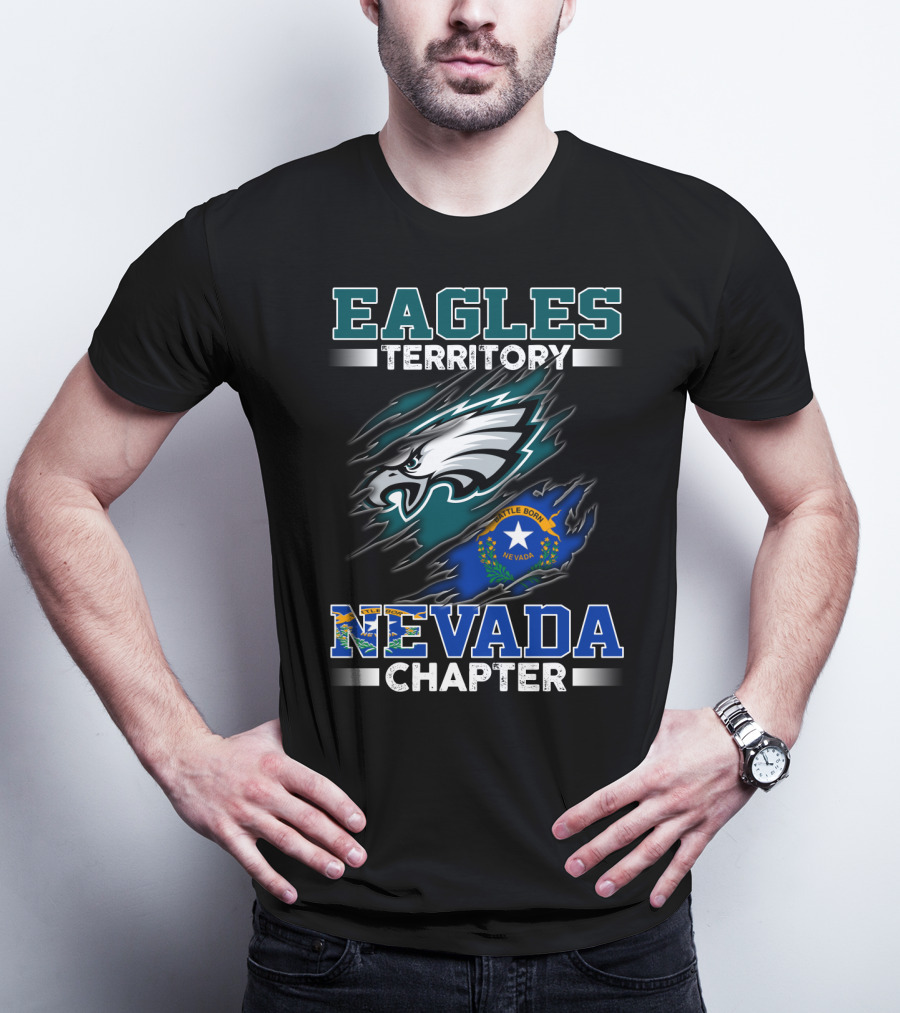 Eagles Territory Nevada Chapter Battle Born State Flag T-Shirt