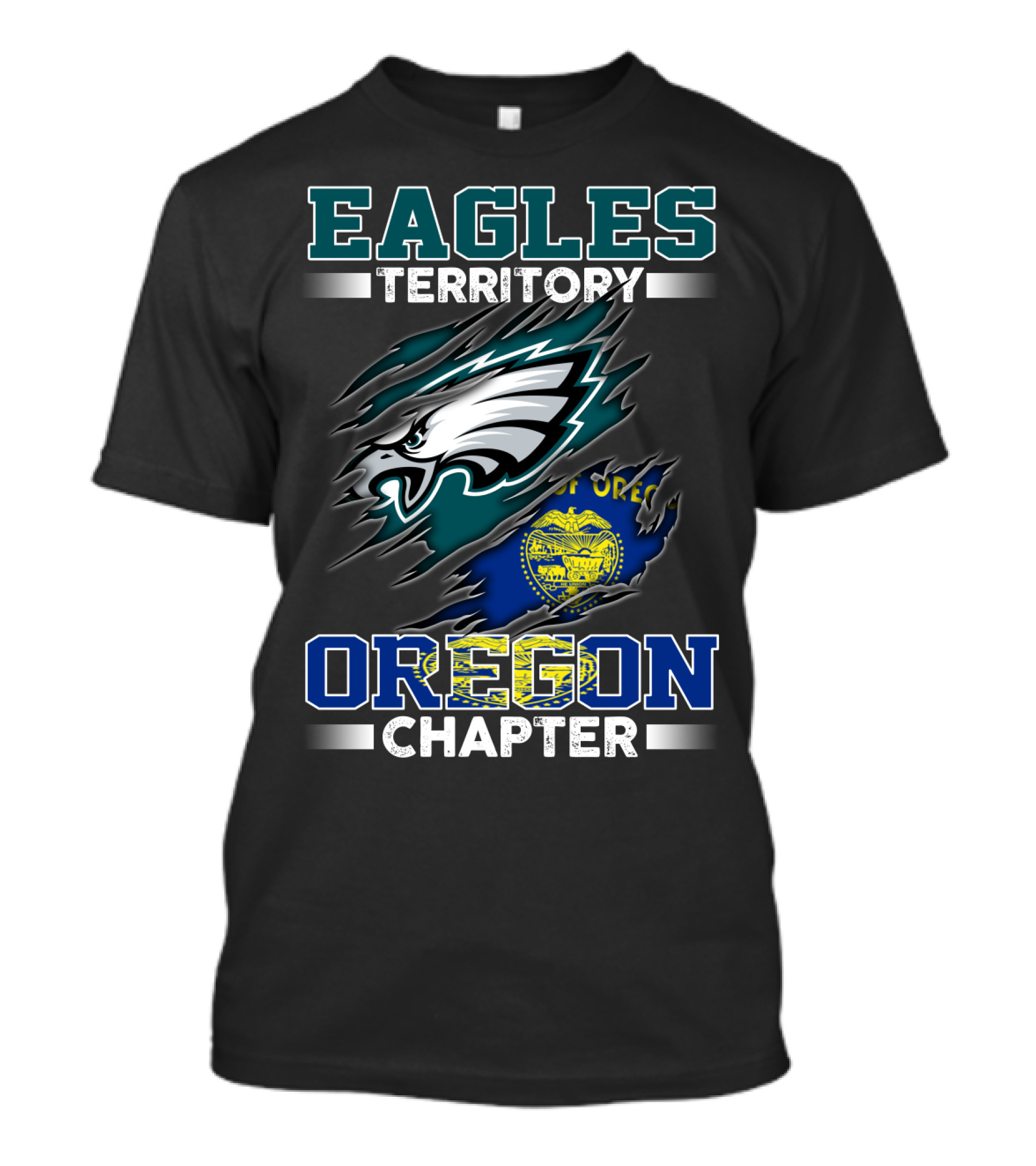 Eagles Territory Oregon Chapter Football Fan T-Shirt