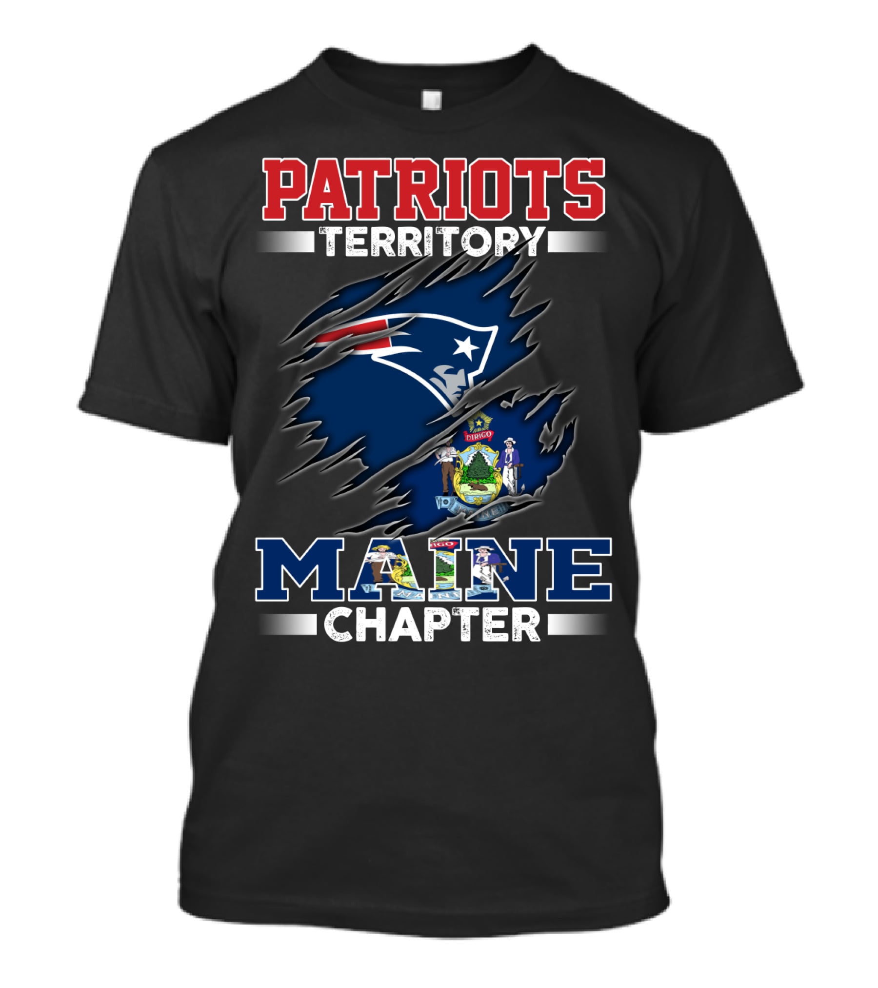 PATRIOTS TERRITORY MAINE CHAPTER Logo Maine T-Shirt