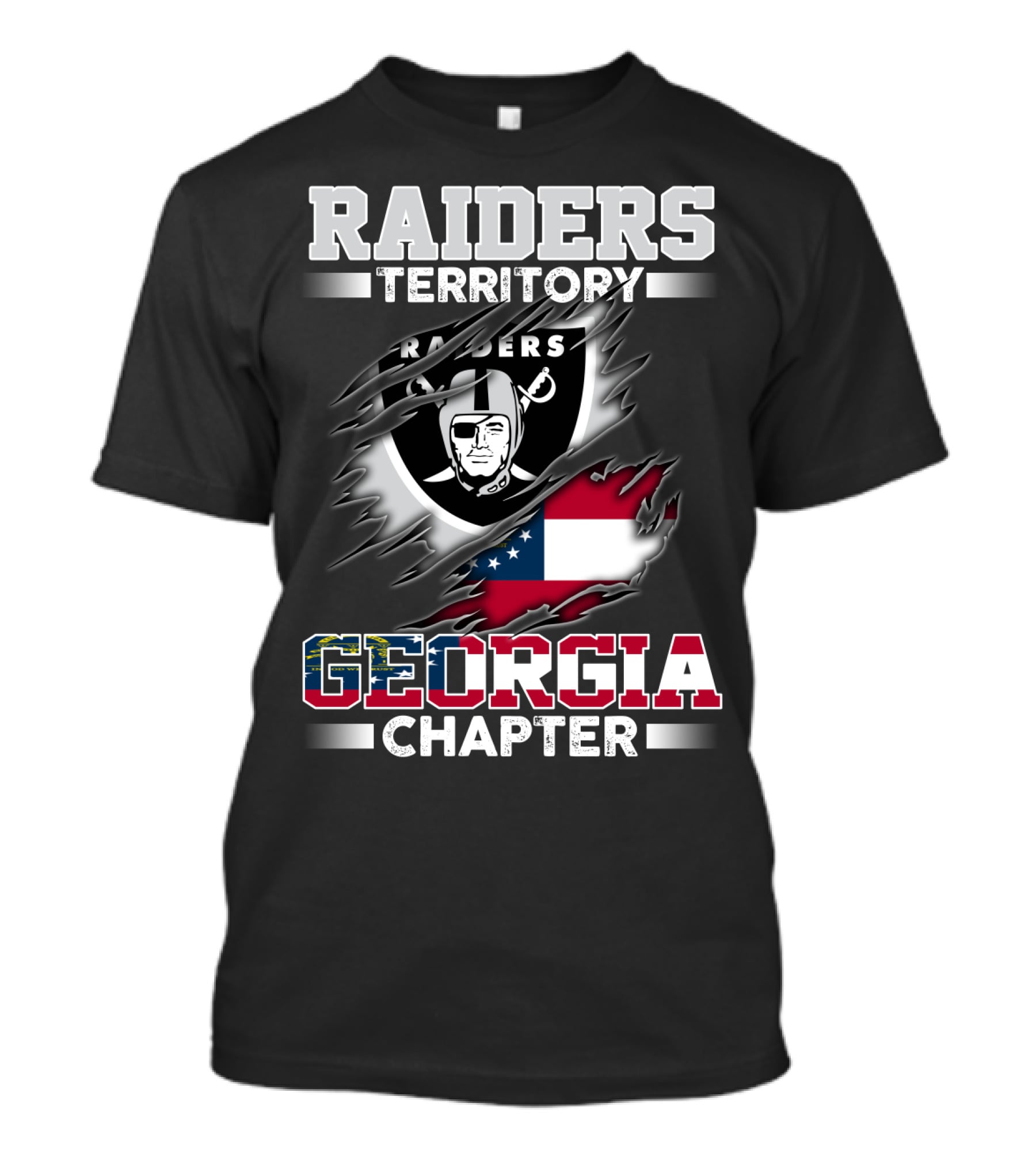 Raiders Territory Georgia Chapter Flag T-Shirt