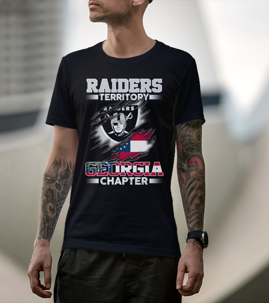 Raiders Territory Georgia Chapter Flag T-Shirt