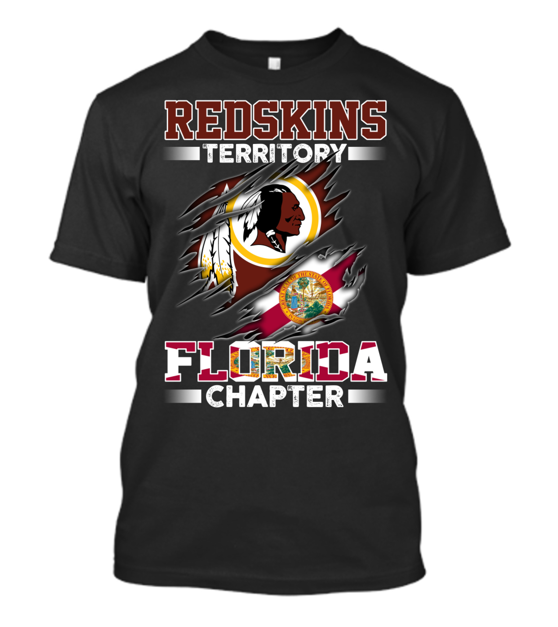 Florida Chapter Redskins Territory Flag T-Shirt