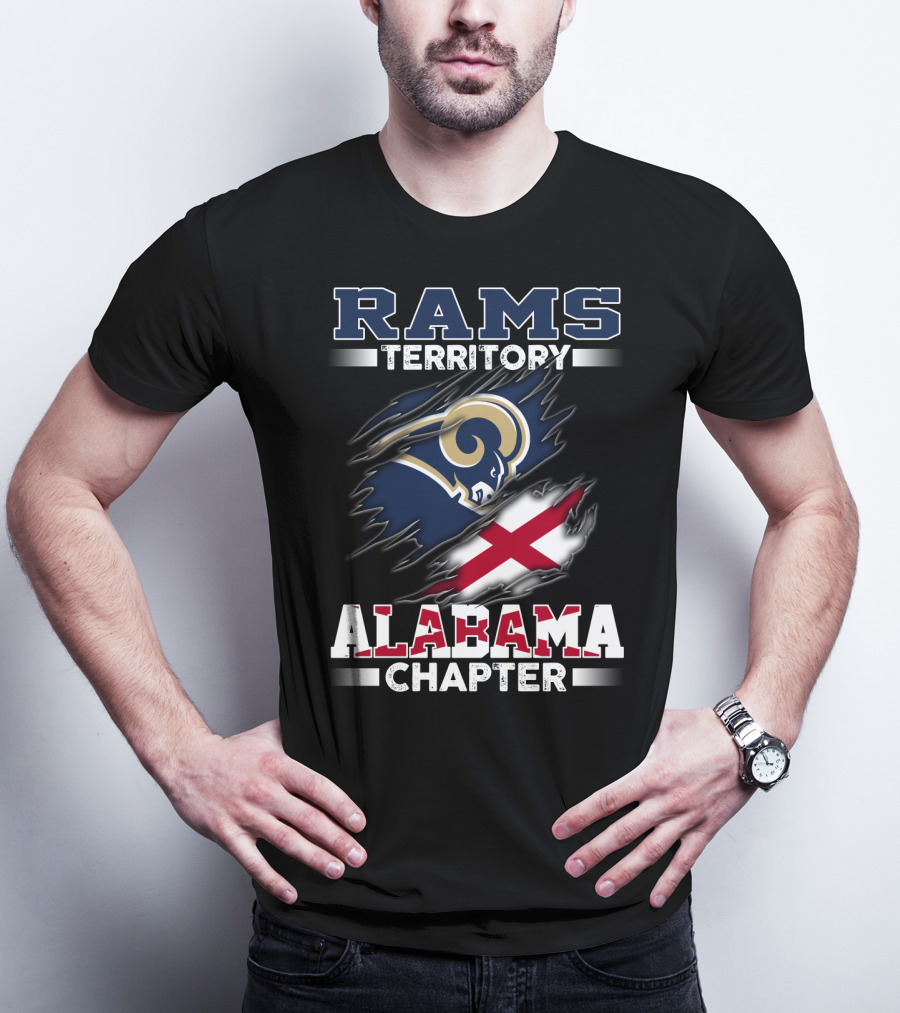 Rams Territory Alabama Chapter Football Fan Community T-Shirt