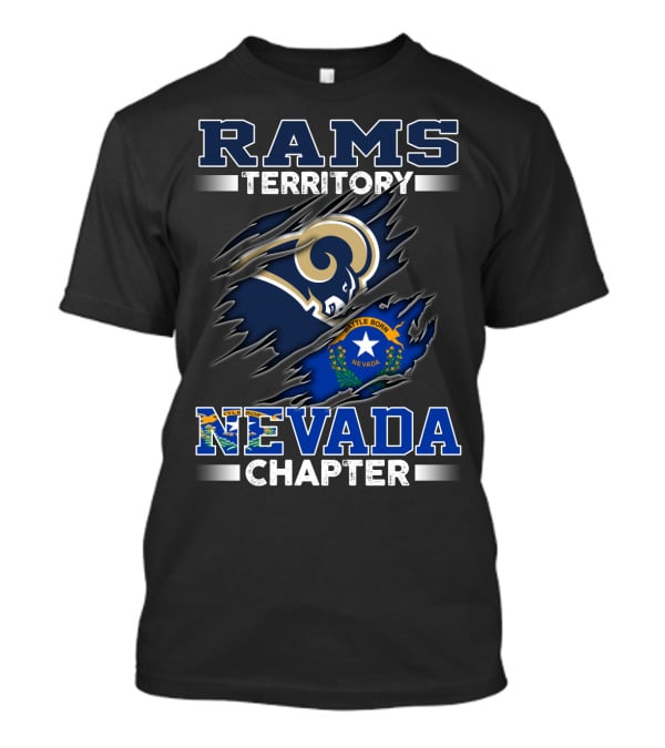 Rams Territory Nevada Chapter Battle Born Flag T-Shirt
