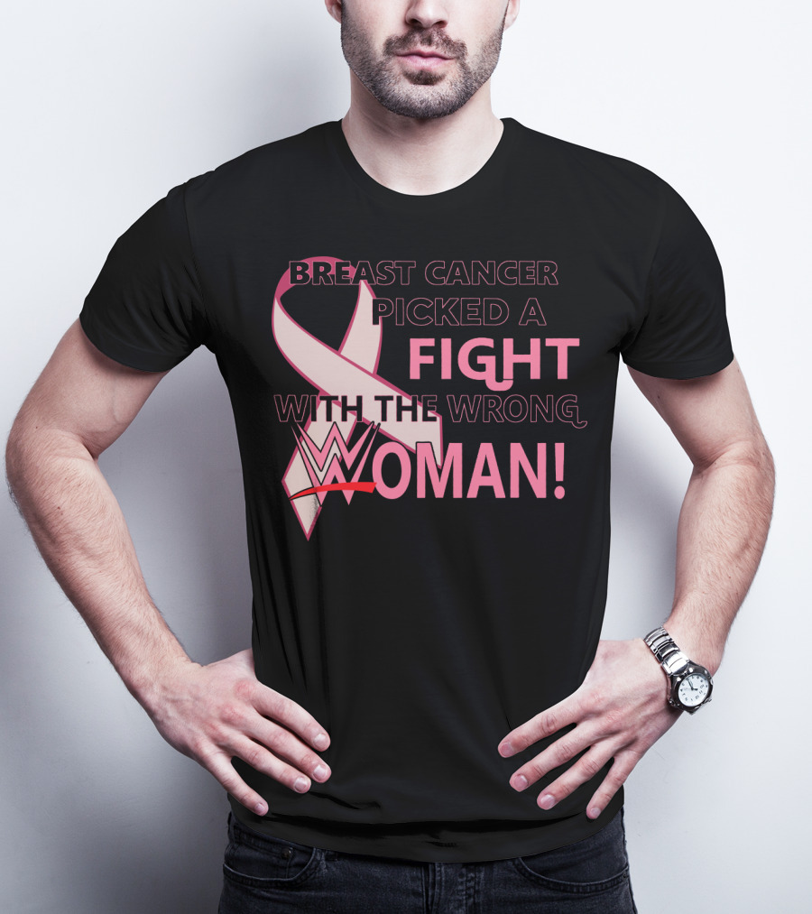 Breast Cancer Picked A Fight With The Wrong WWE Woman T-Shirt