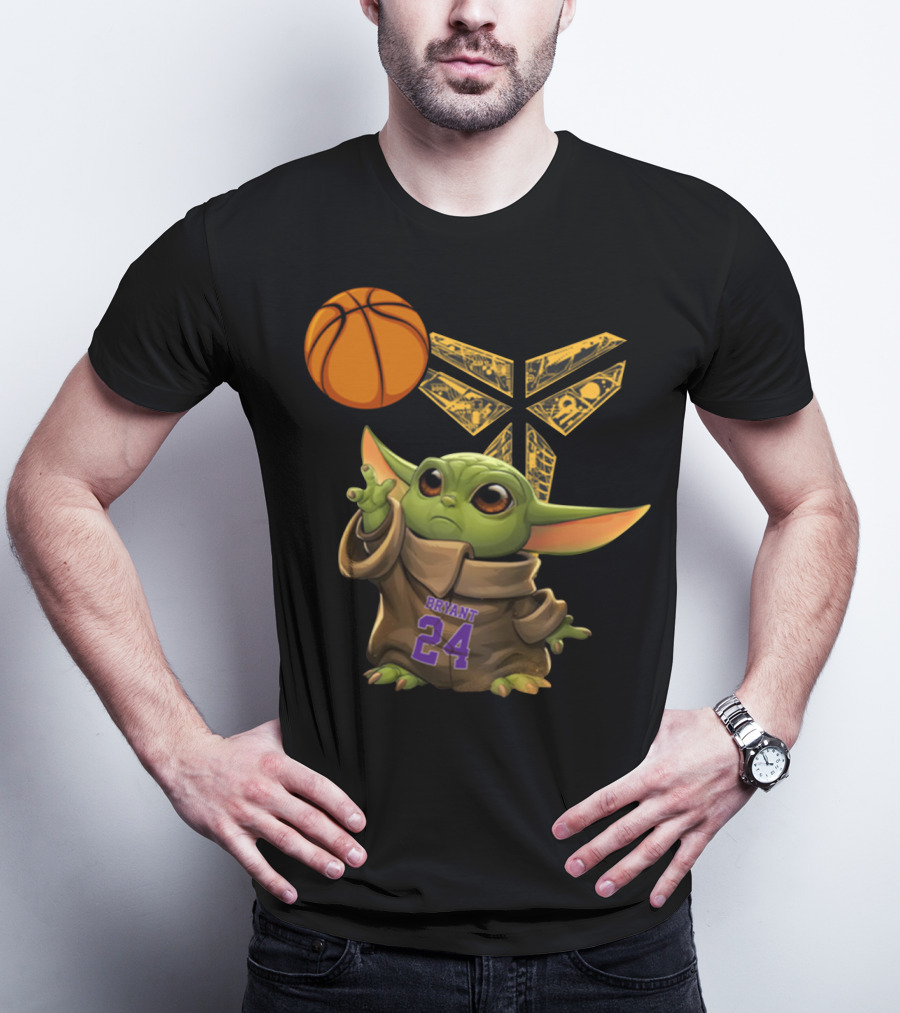 Bryant 24 Basketball Yoda T-Shirt